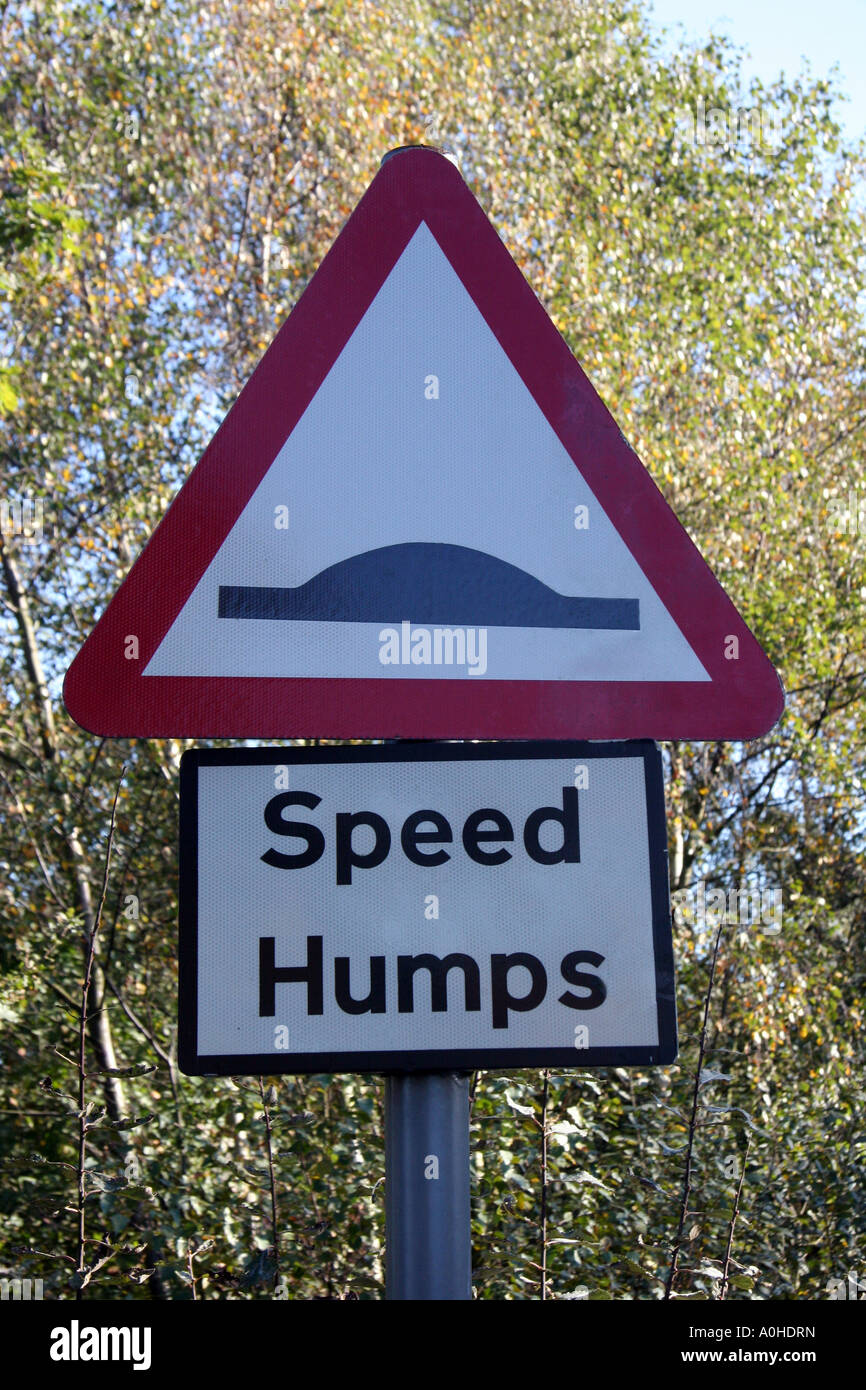 Traffic humps sign hi-res stock photography and images - Alamy