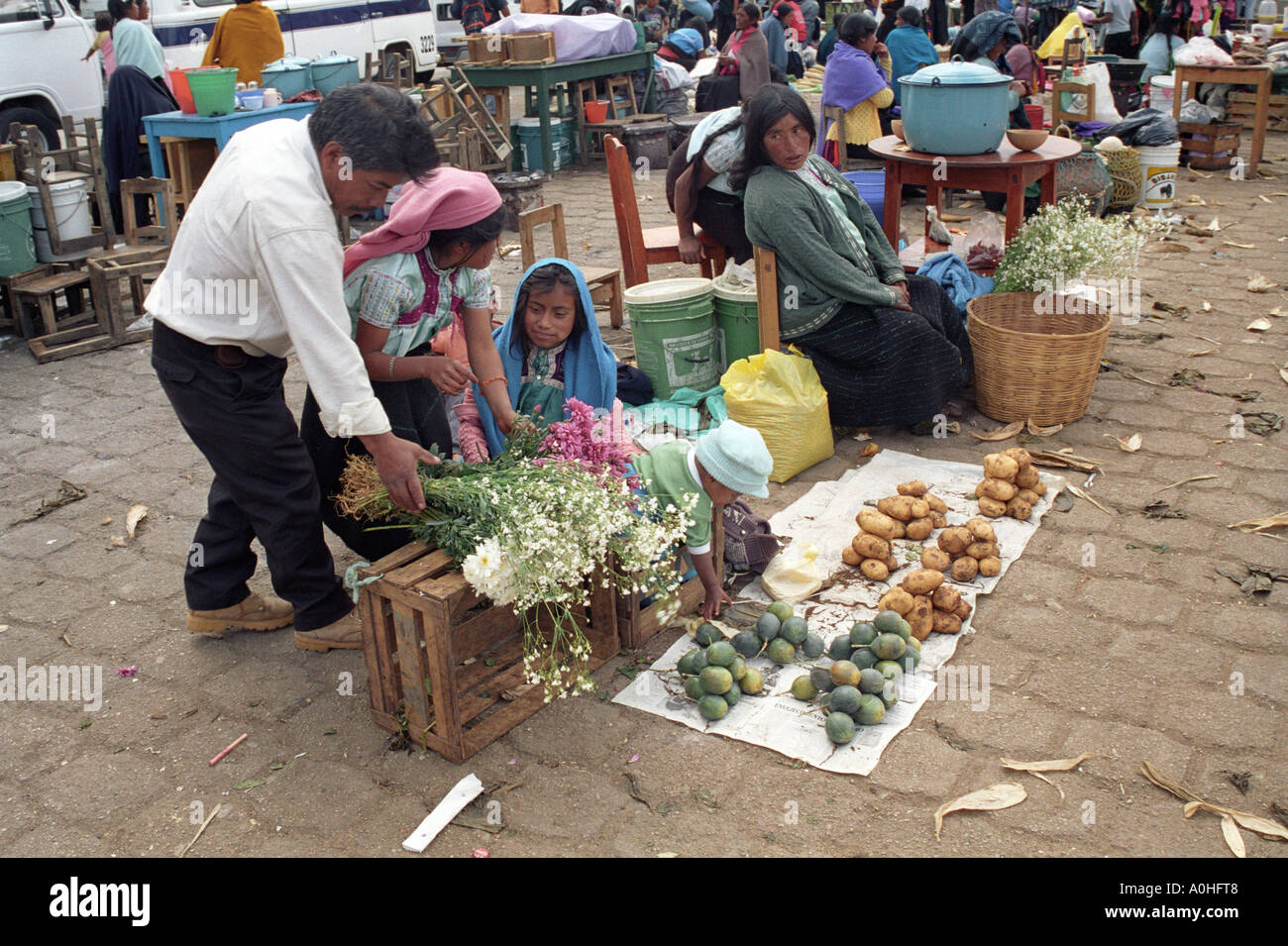 Market in San Juan Chamula Chiapas Mexico Stock Photo - Alamy
