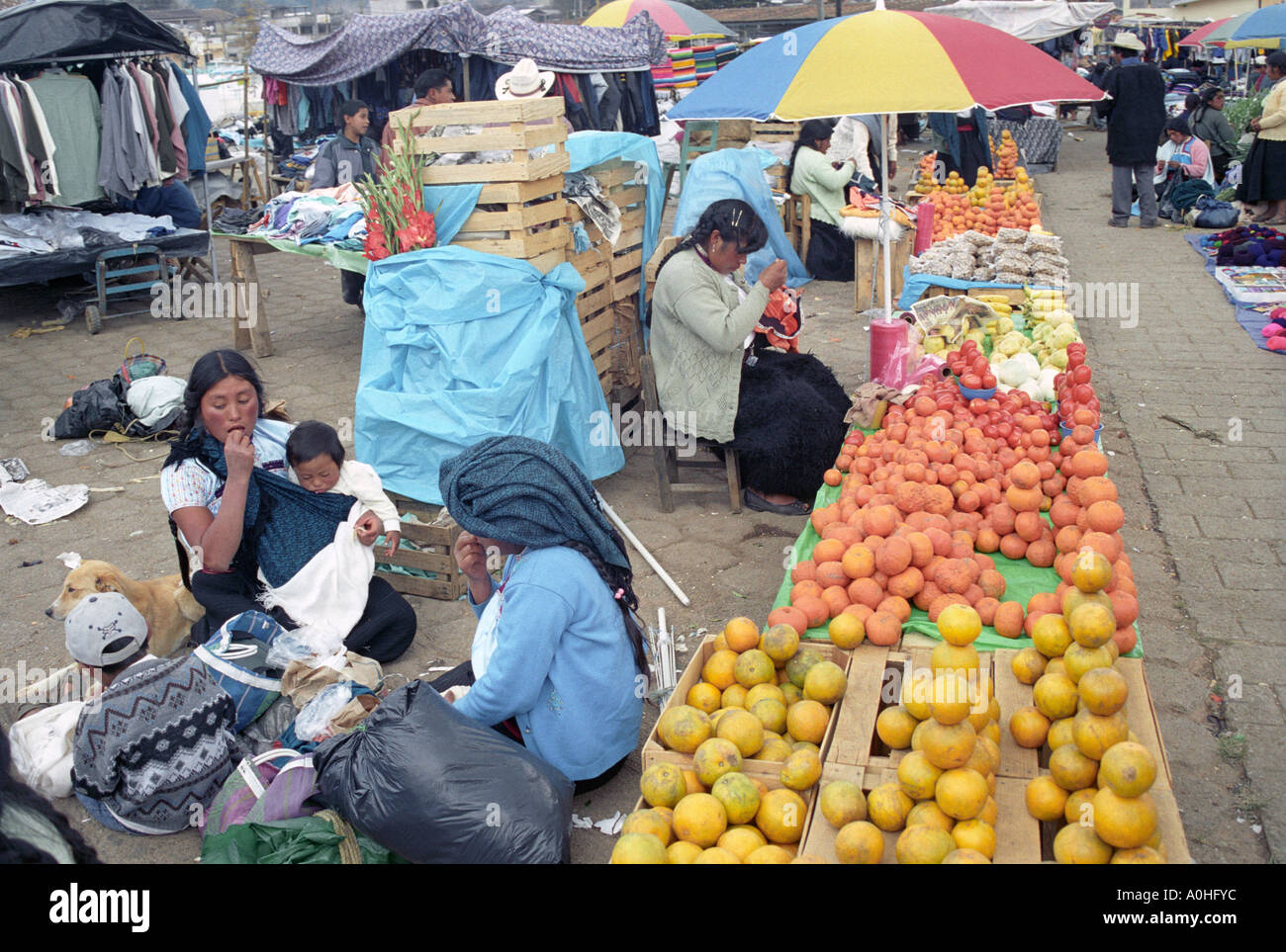 Market in San Juan Chamula Chiapas Mexico Stock Photo - Alamy