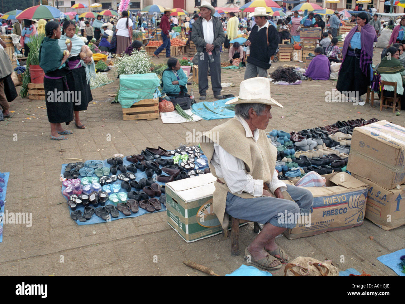 Market in San Juan Chamula Chiapas Mexico Stock Photo - Alamy