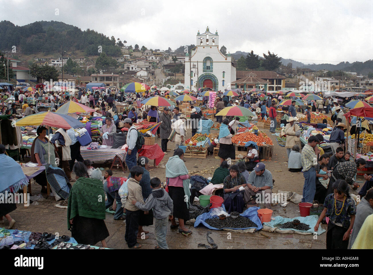 Market in San Juan Chamula Chiapas Mexico Stock Photo - Alamy
