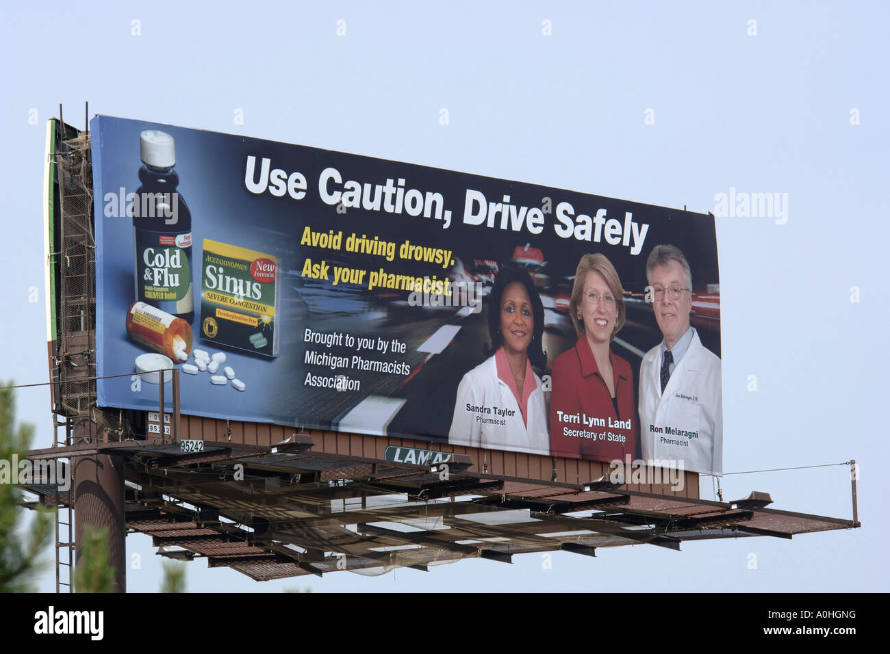 Typical Advertising boards seen on any US Highway Stock Photo - Alamy