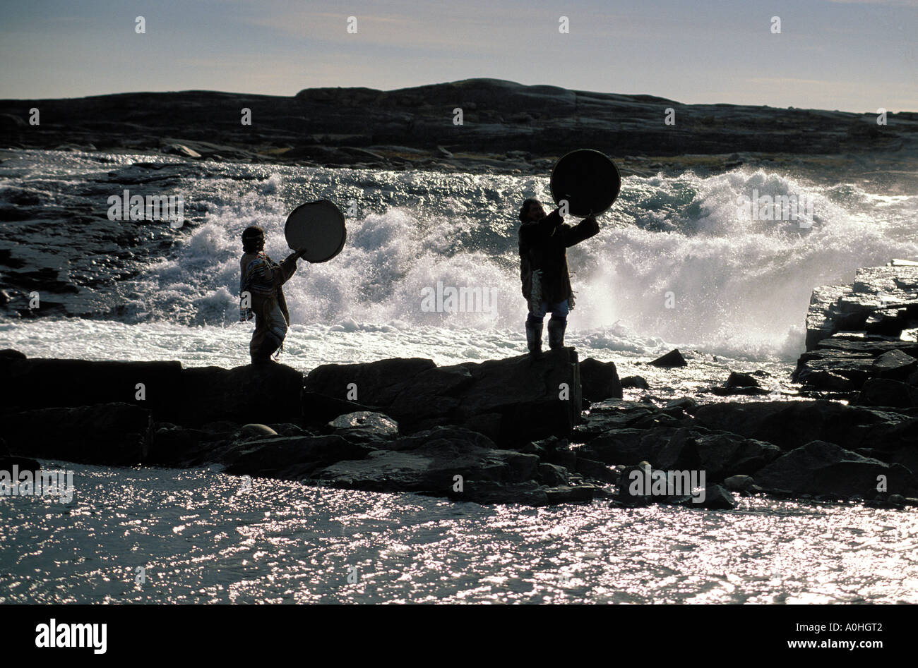 Inuit drum dance Stock Photo - Alamy