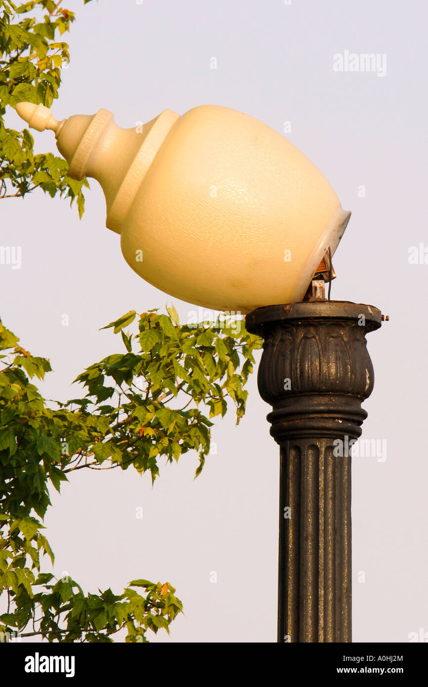 Broken Street lamp Stock Photo - Alamy