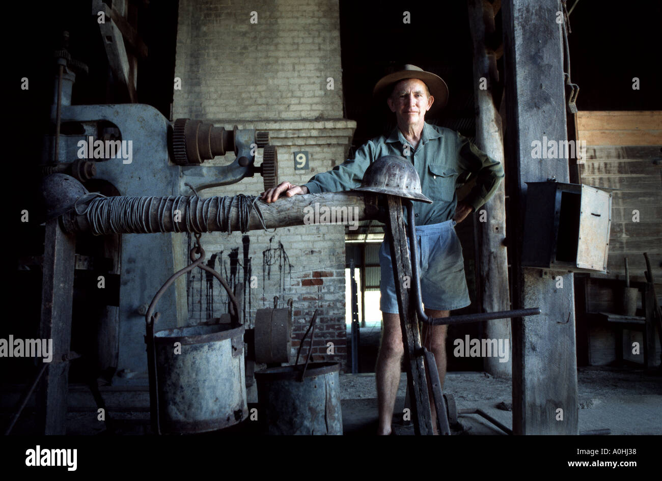 Guide John McKenzie showing National Trust Venus Battery The Old Venus ...