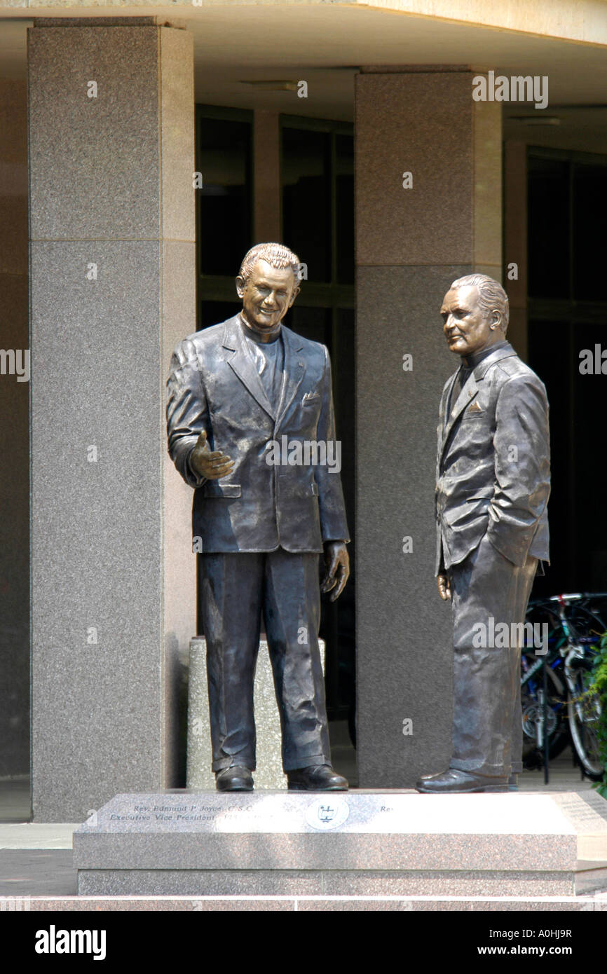 Sculptures of the Founding fathers of the University of Notre Dame ...