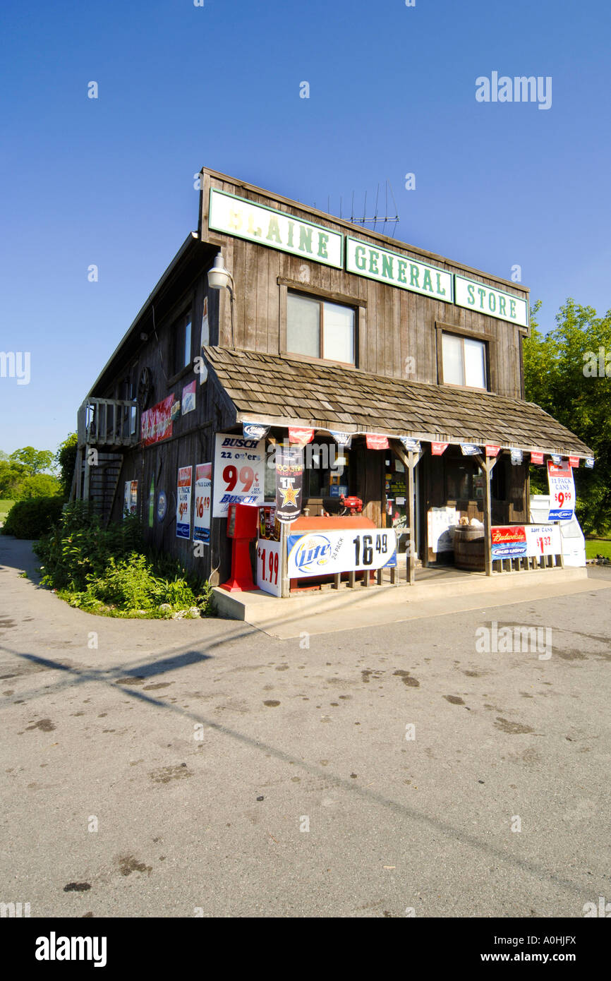Small 1920s General store on one of the backroads in Michigan Stock ...