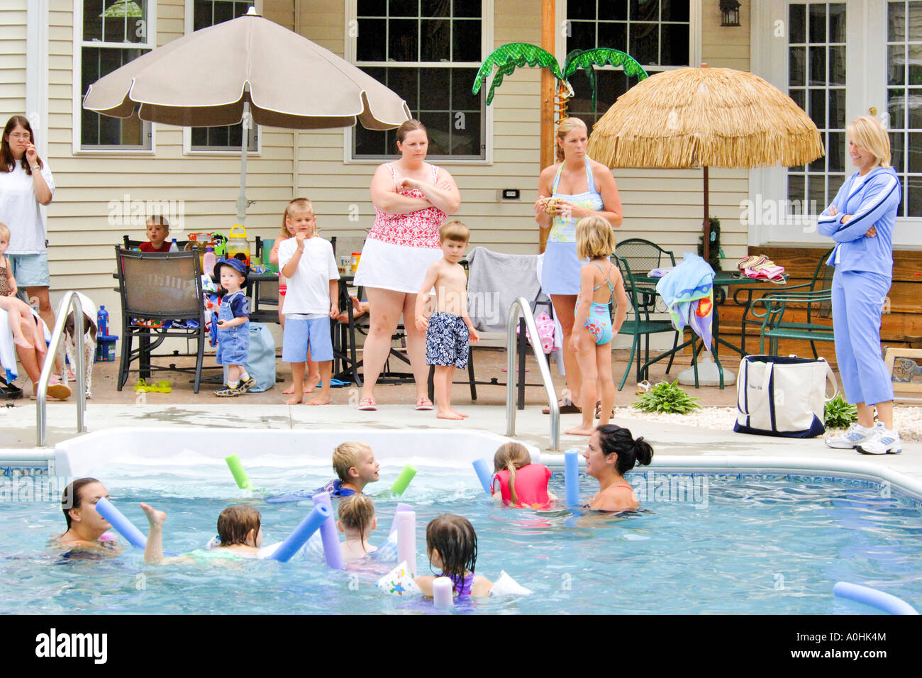 Swim meet celebration hi-res stock photography and images - Alamy