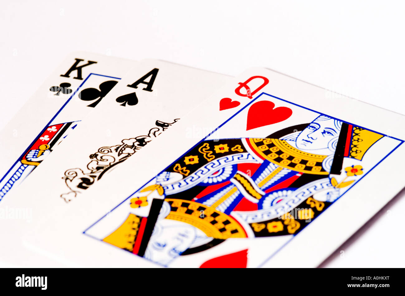 Playing Cards close up Stock Photo - Alamy