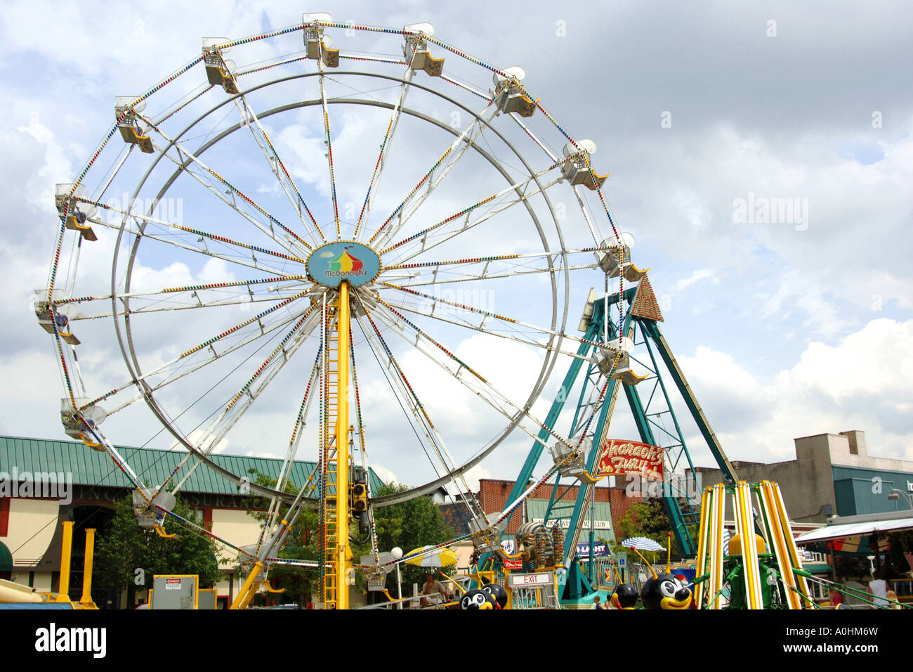 Ferris wheel at the fairground Carnival Stock Photo - Alamy