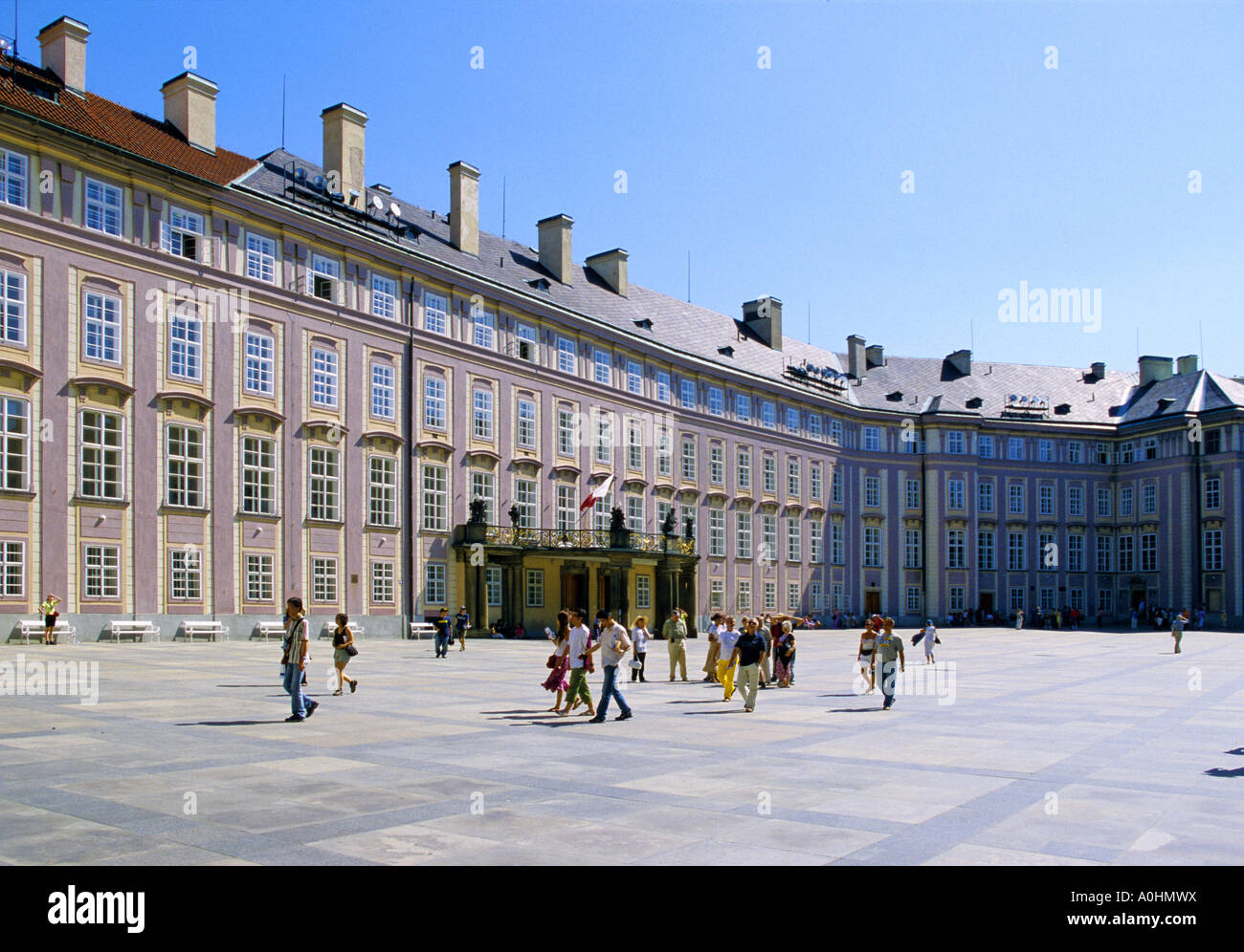 Prague Castle Kralovsky Palace in Prague Czech Republic Stock Photo - Alamy