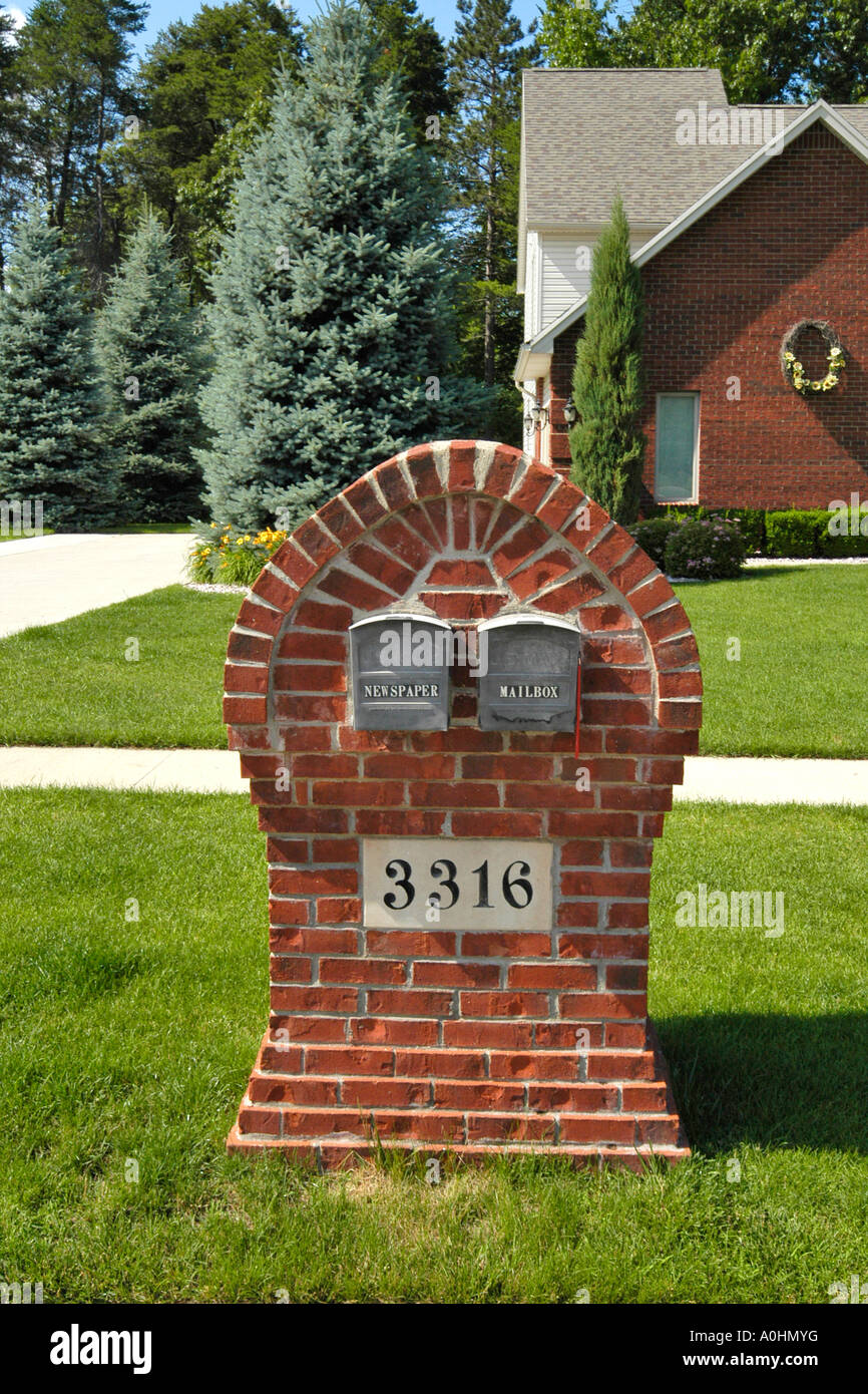 US Mailbox in a residential area Stock Photo - Alamy