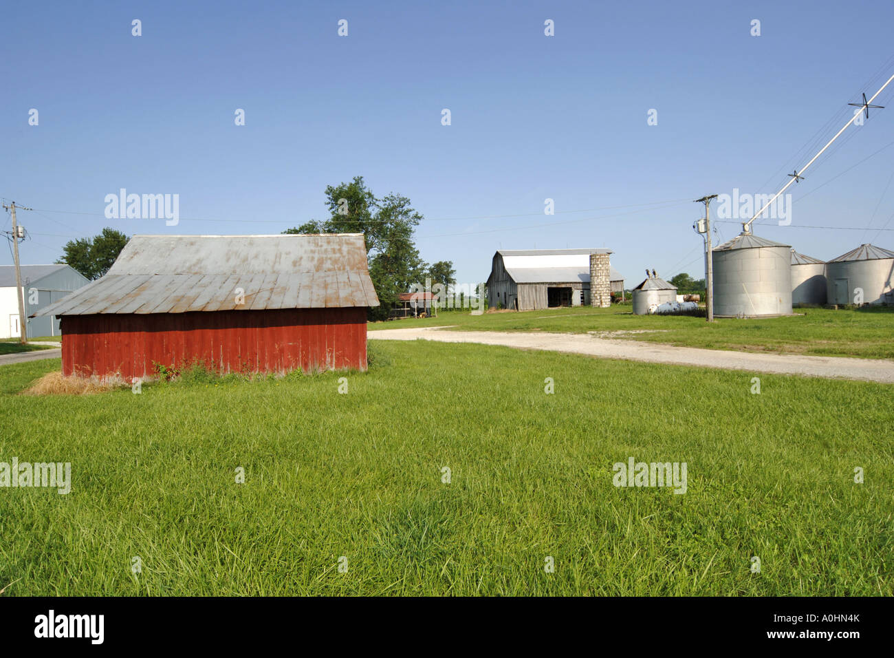 Typical silo at countryside hi-res stock photography and images - Alamy