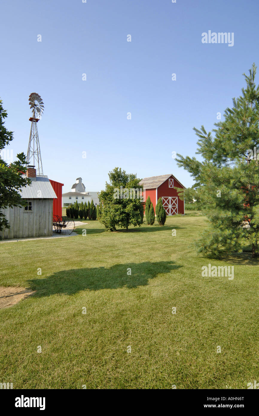Traditional mid-west American farm in rural Indiana Stock Photo - Alamy