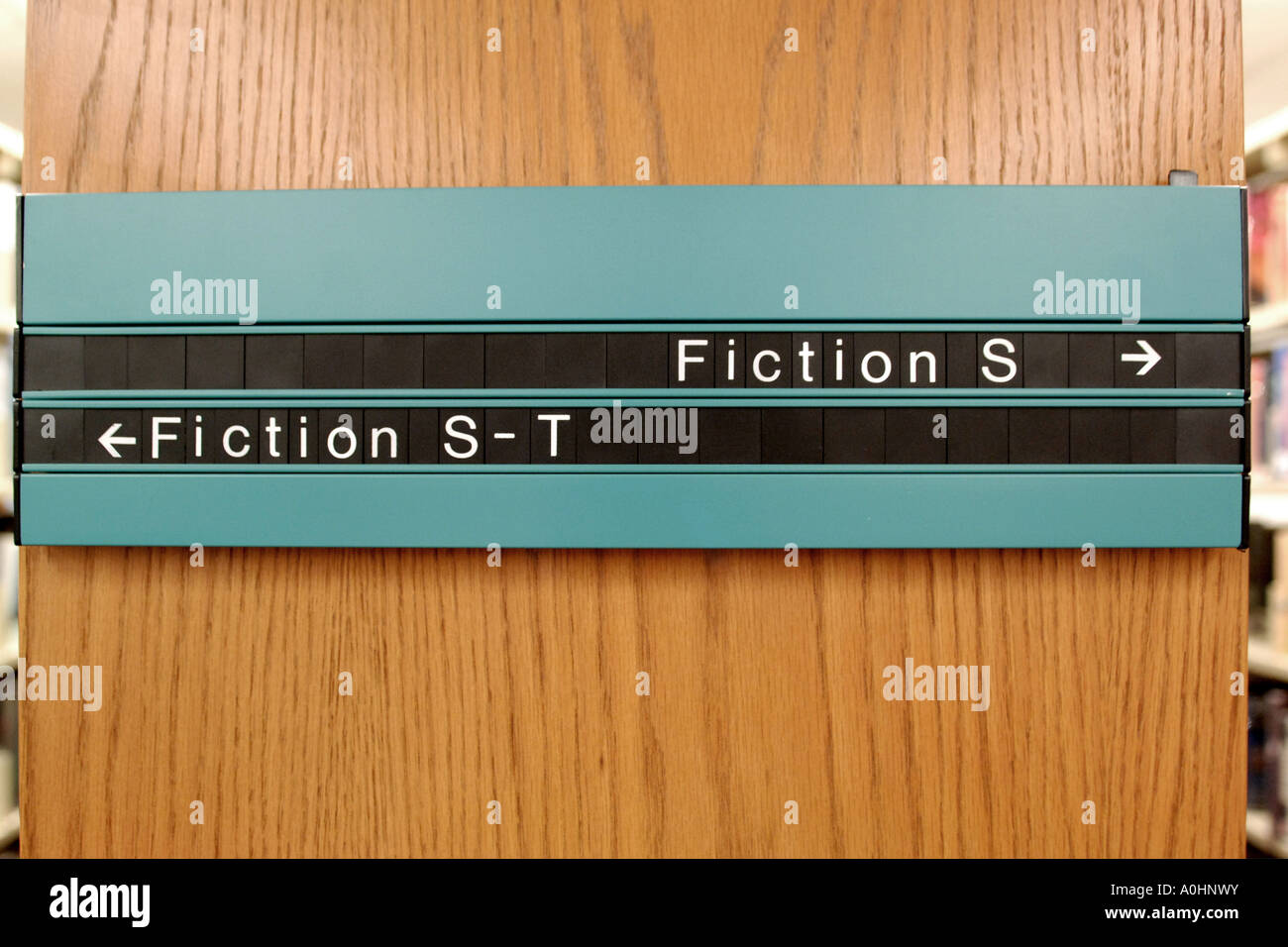 Reference marker in a Library Stock Photo - Alamy