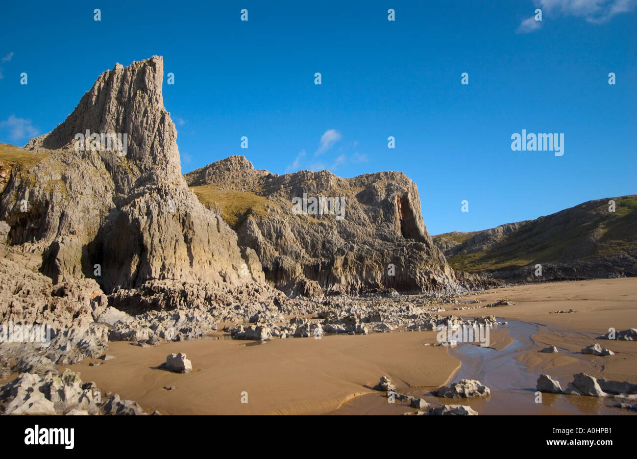 Mewslade Bay Gower peninsula Stock Photo - Alamy