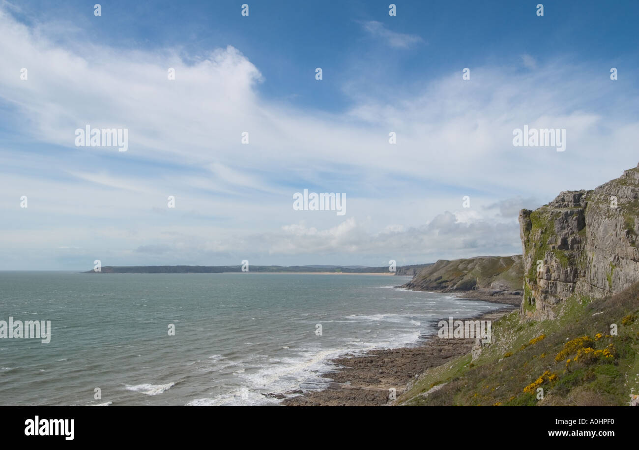 Oxwich point hi-res stock photography and images - Alamy