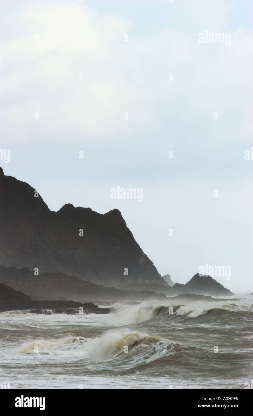 Mewslade Bay from Fall Bay on the Gower Peninsula Stock Photo - Alamy