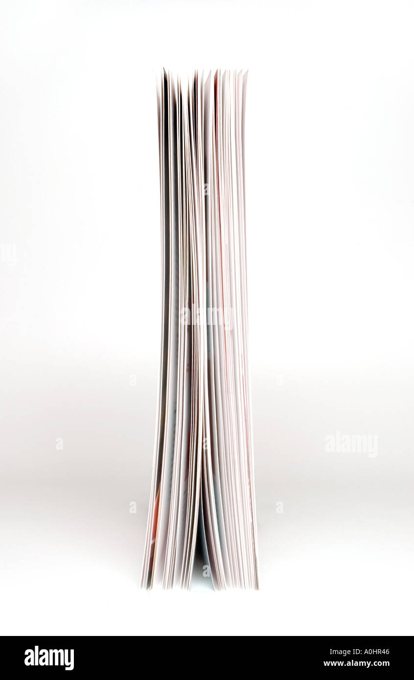 Abstract image of a single book on a white background Stock Photo - Alamy