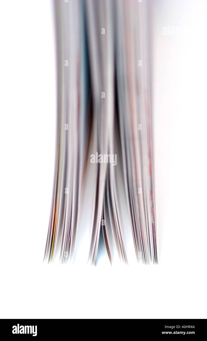 Abstract image of a single book on a white background Stock Photo - Alamy