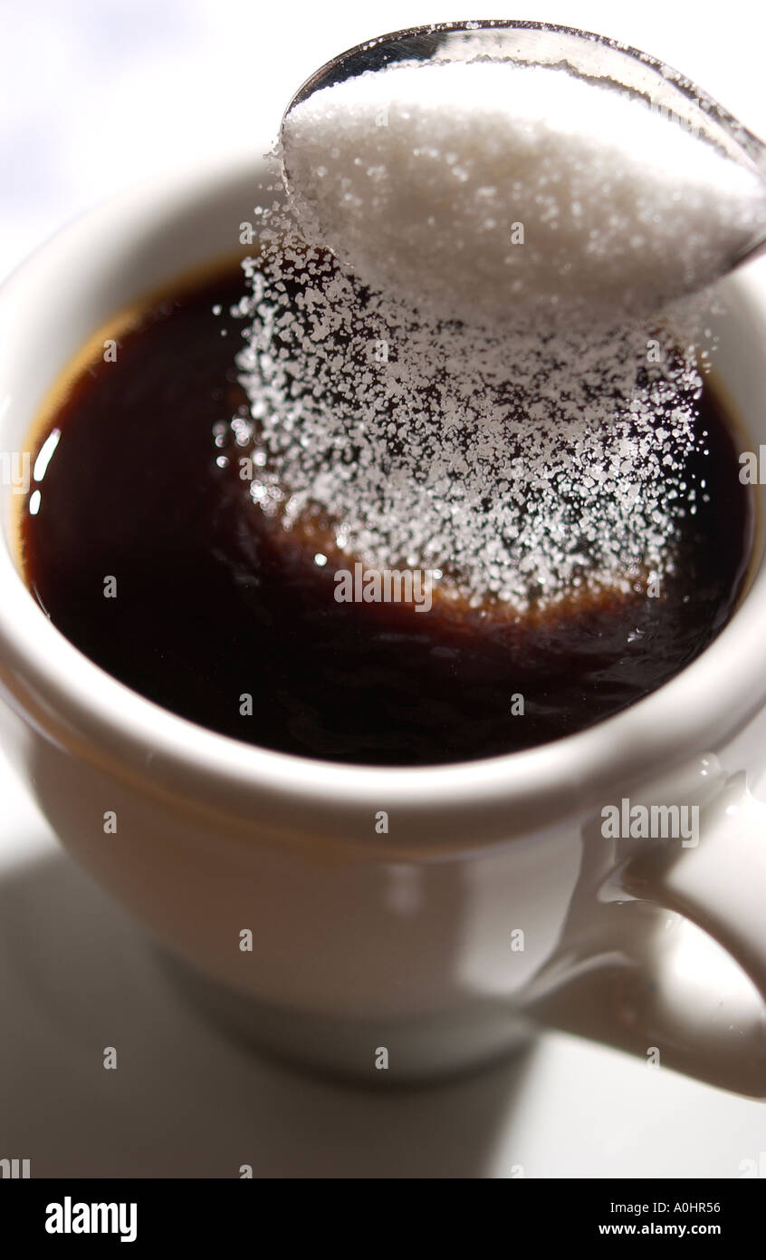 Coffee beans sugar granules hi-res stock photography and images - Alamy