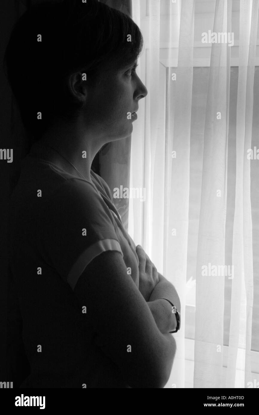 Sad pensive woman Stock Photo - Alamy