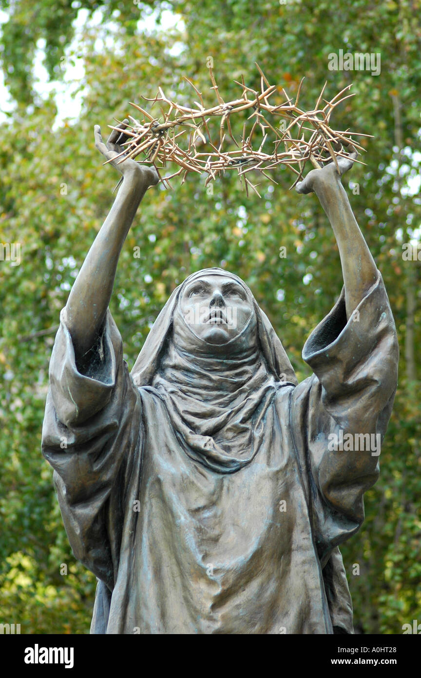 Statue of St. Catherine of Siena, Melbourne, Victoria, Australia Stock ...