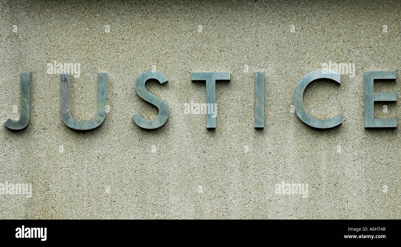 Justice sign, Australia Stock Photo - Alamy