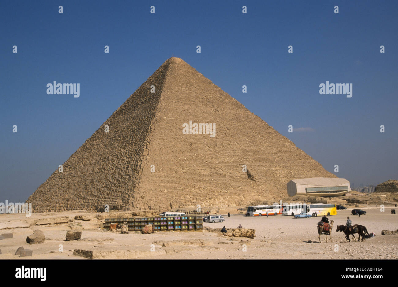 The great pyramid of Cheops Giza Cairo Egypt Stock Photo - Alamy