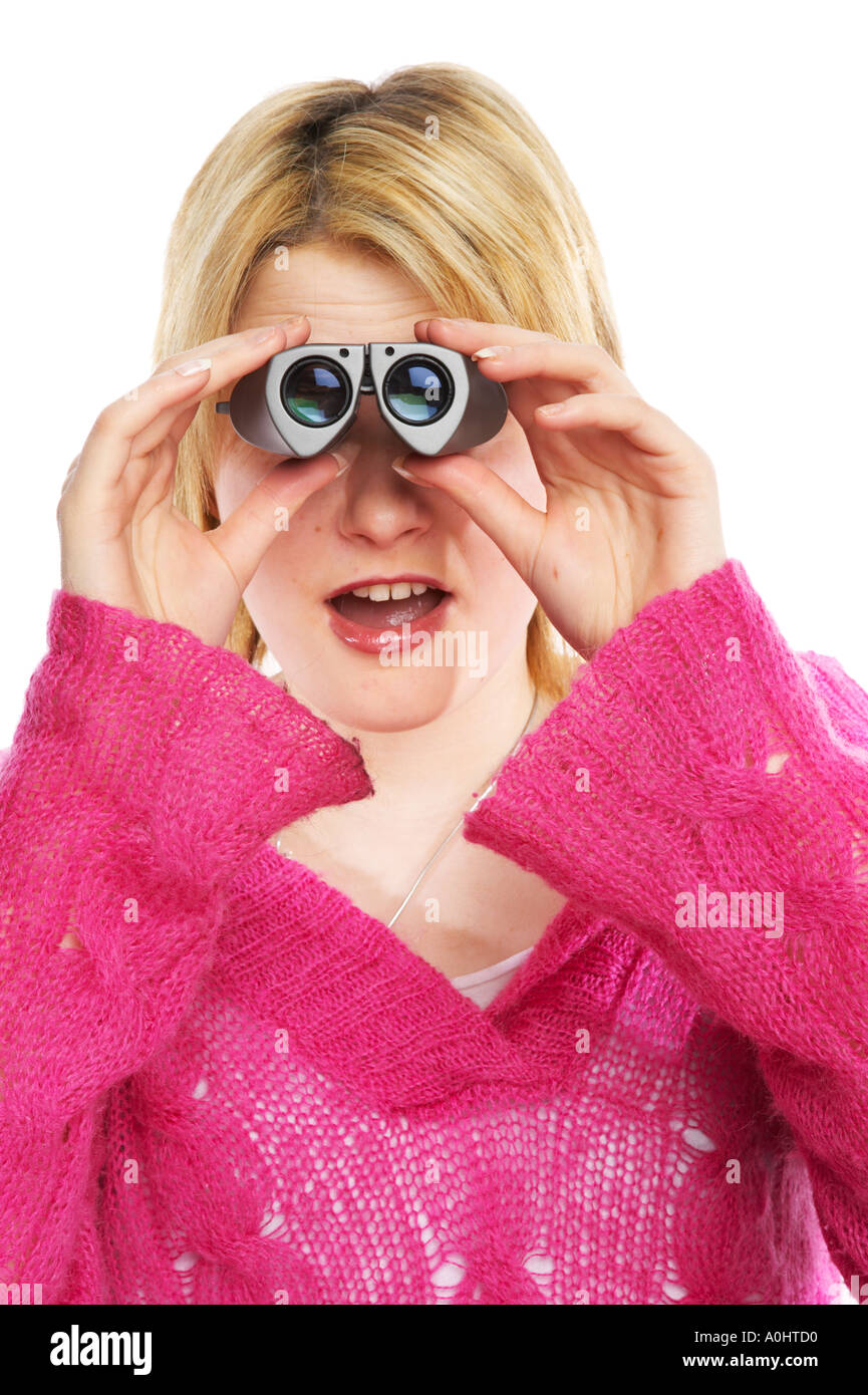 Young woman staring straight ahead hi-res stock photography and images ...