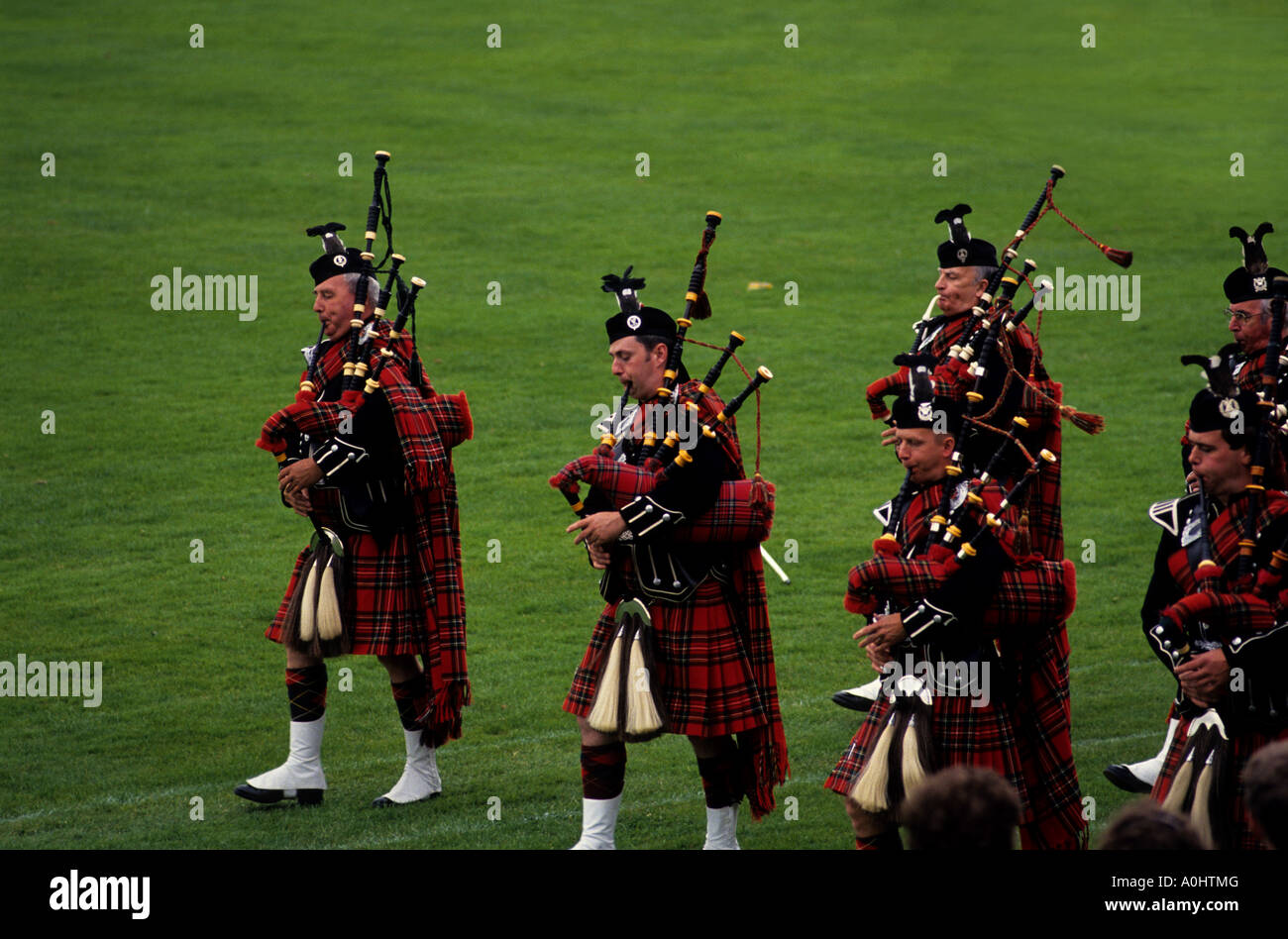 scotland scottish scot "bag pipe" band music tradition play Stock Photo ...