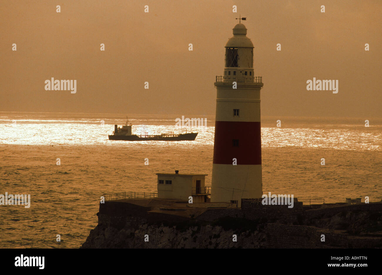 light tower traffic maritime sea transport vessel Stock Photo - Alamy