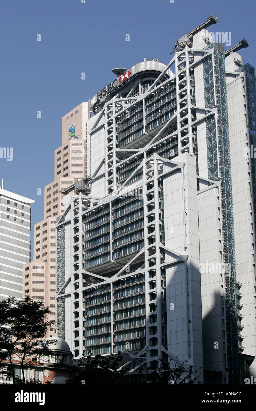 China Hong Kong Central Skyline Hong Kong Shanghai Bank Stock Photo - Alamy