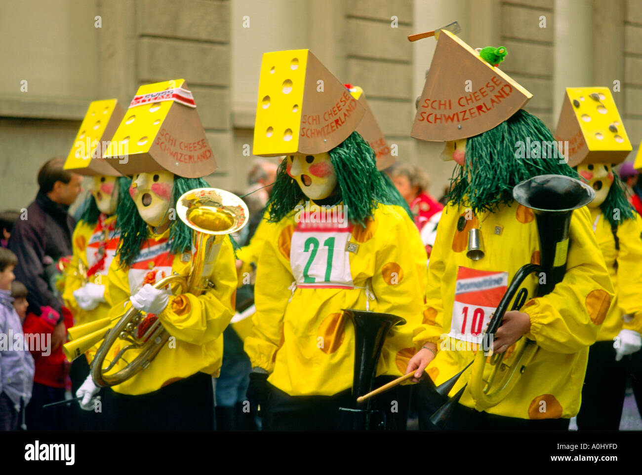 Switzerland basel fasnacht carnival costumes hi-res stock photography ...