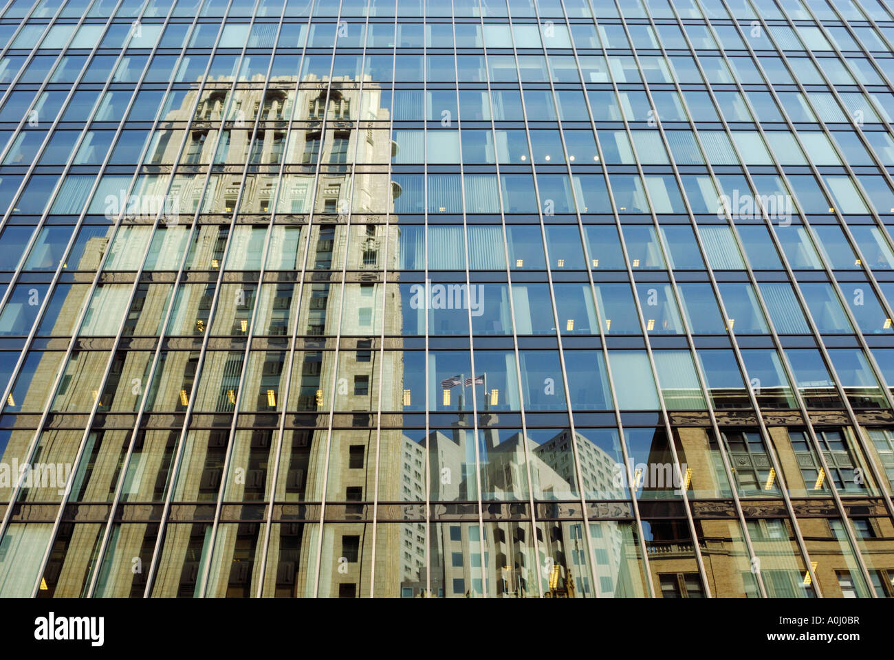 California San Francisco Reflection One Bush Street Stock Photo - Alamy
