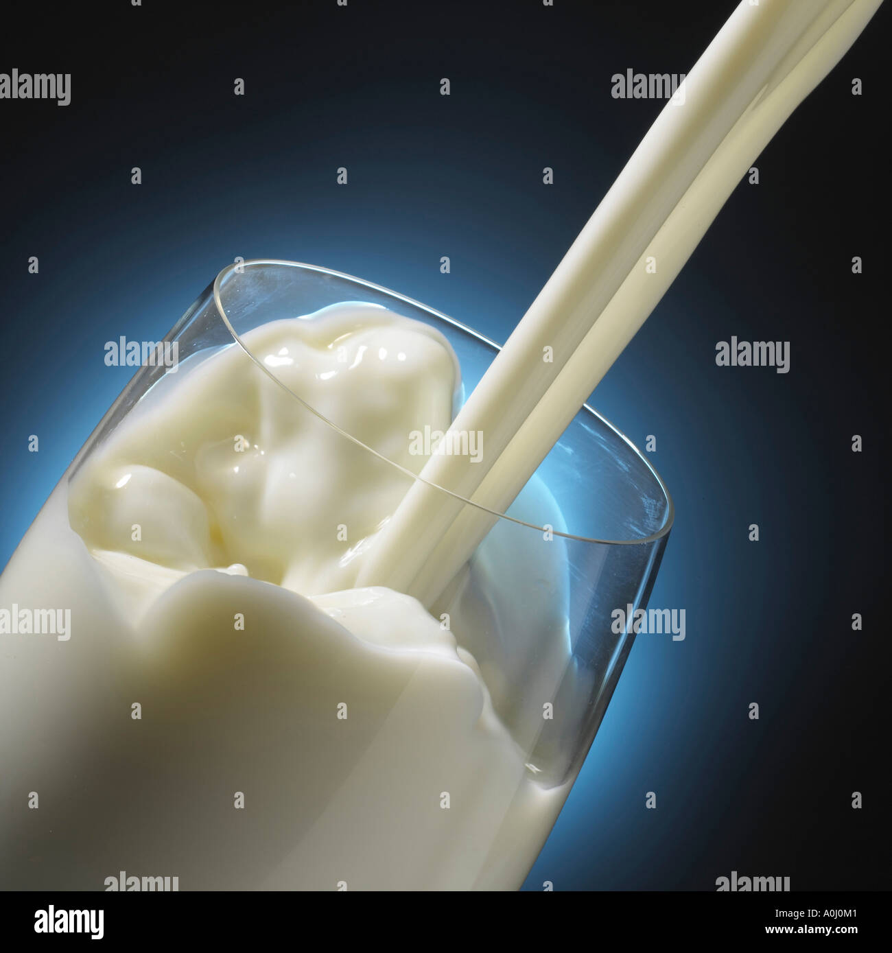 Milk poured transparent glass in hi-res stock photography and images ...