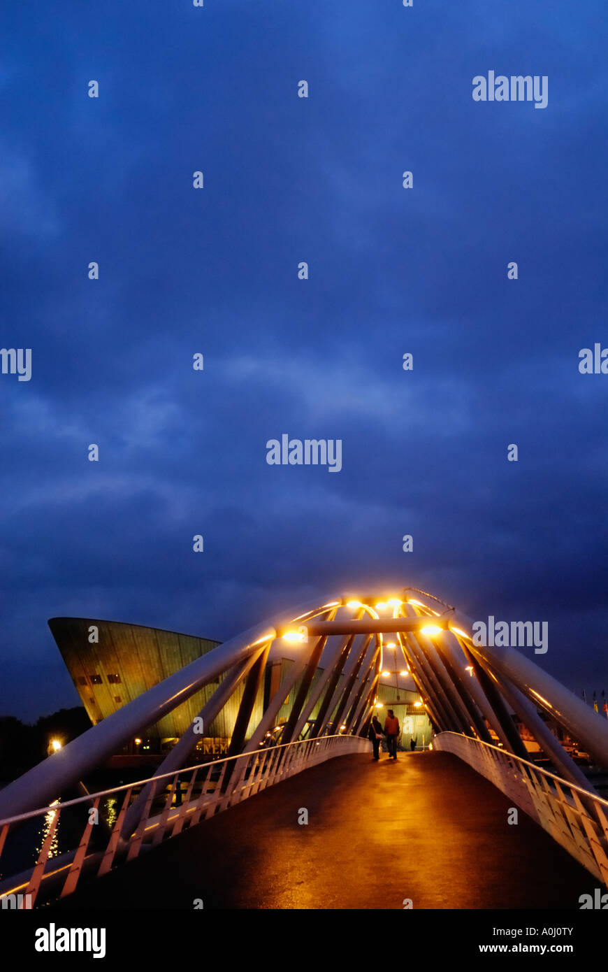 Holland Amsterdam Science Center NEMO and bridge Stock Photo - Alamy