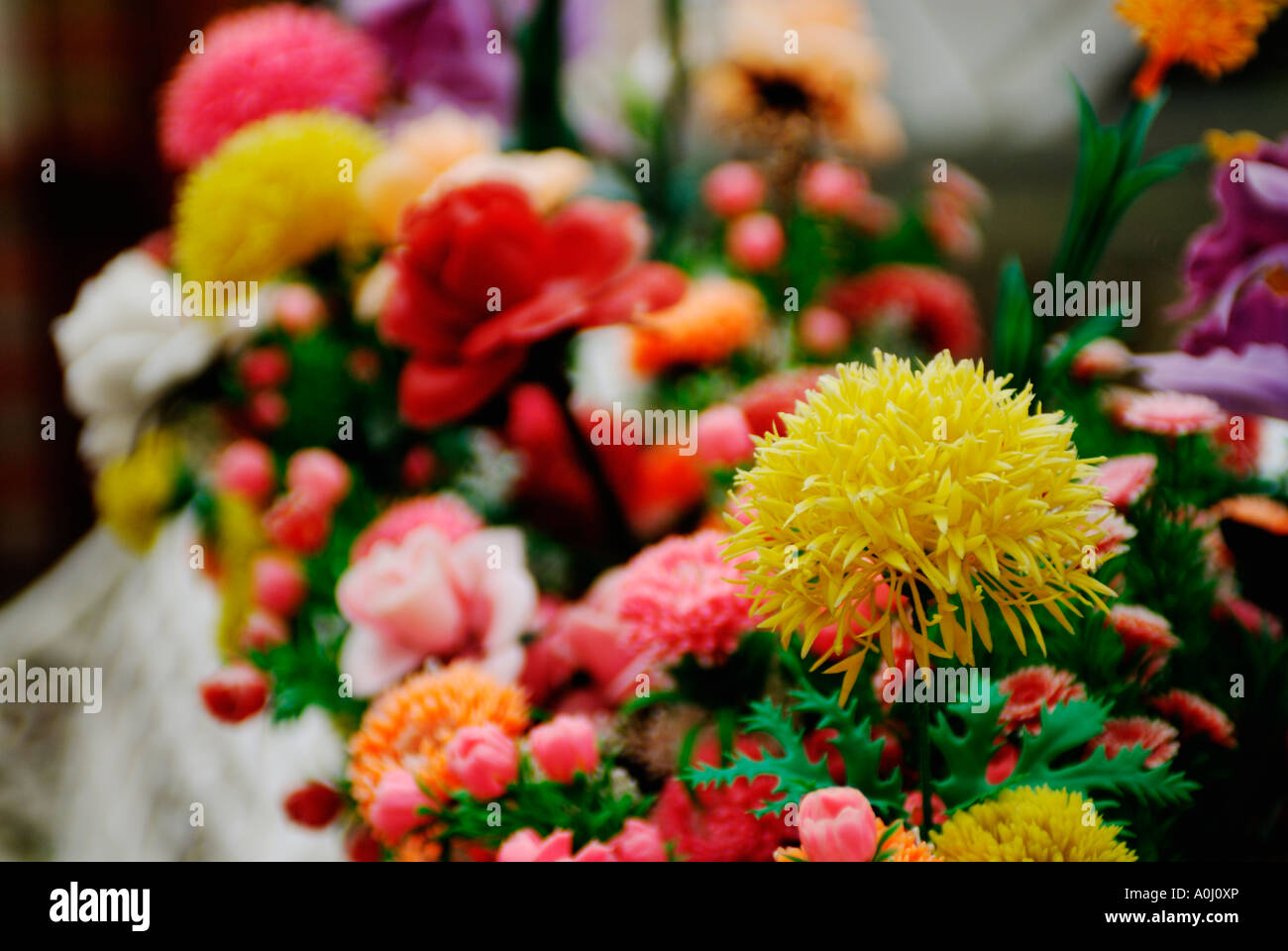 Objects Plastic Flowers Stock Photo - Alamy