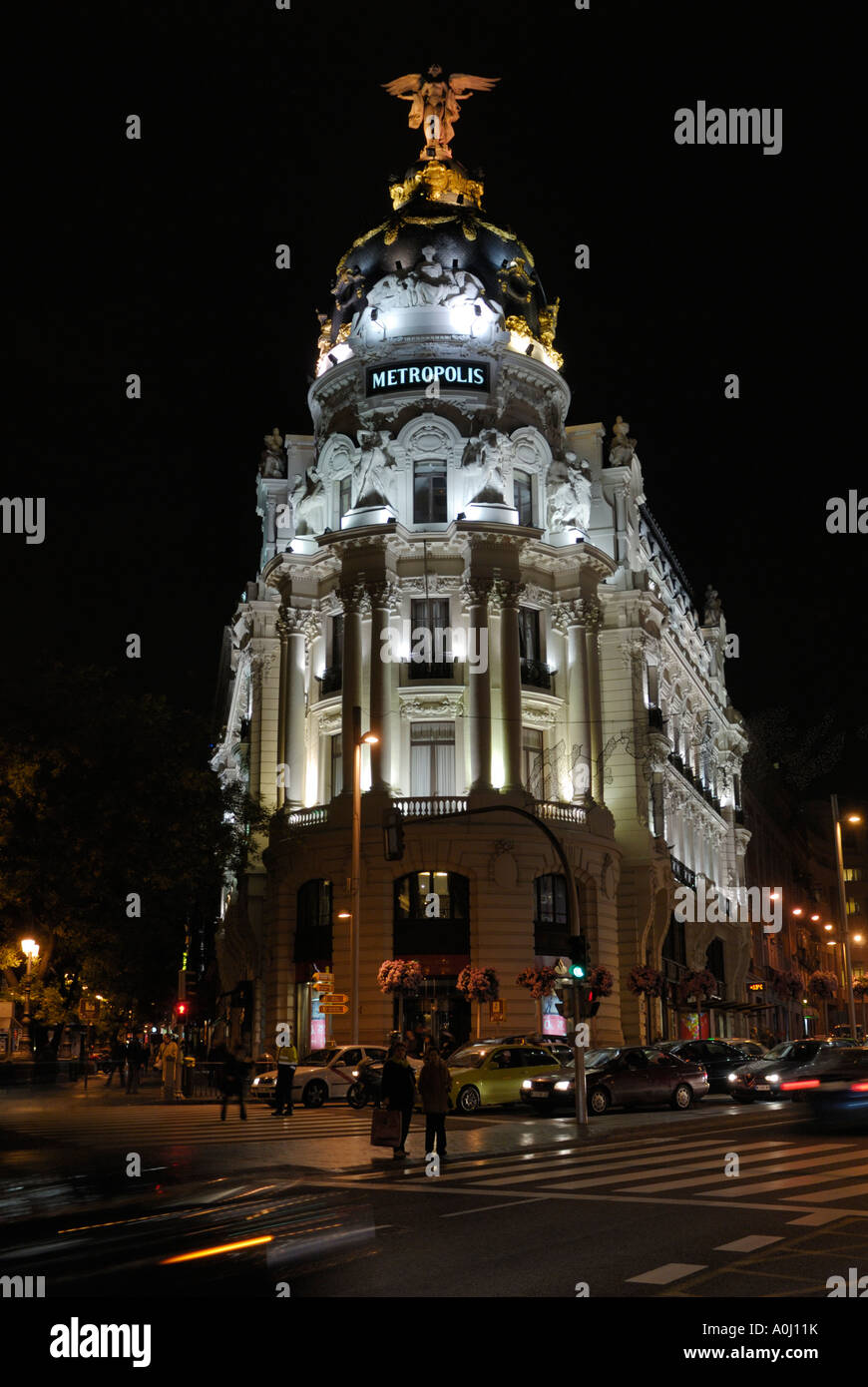 Spain Madrid Metropolis Building Stock Photo - Alamy