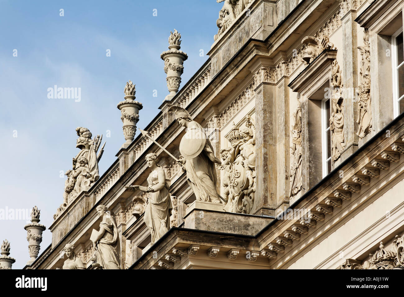 Royal Palace of Herrenchiemsee (New Palace) in lake Chiemsee, Upper ...