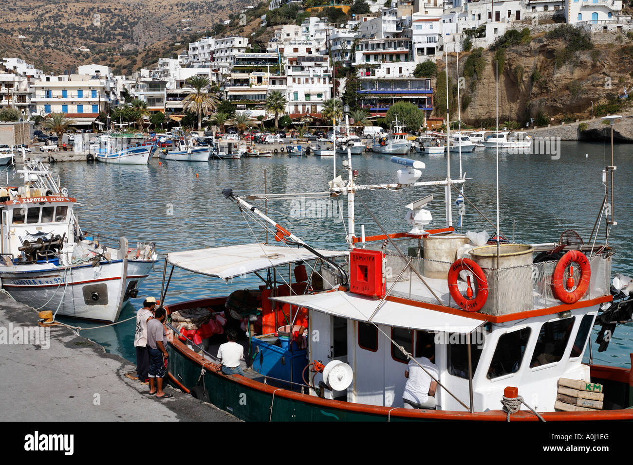 Agia Galini, Southern Crete, Greece Stock Photo - Alamy