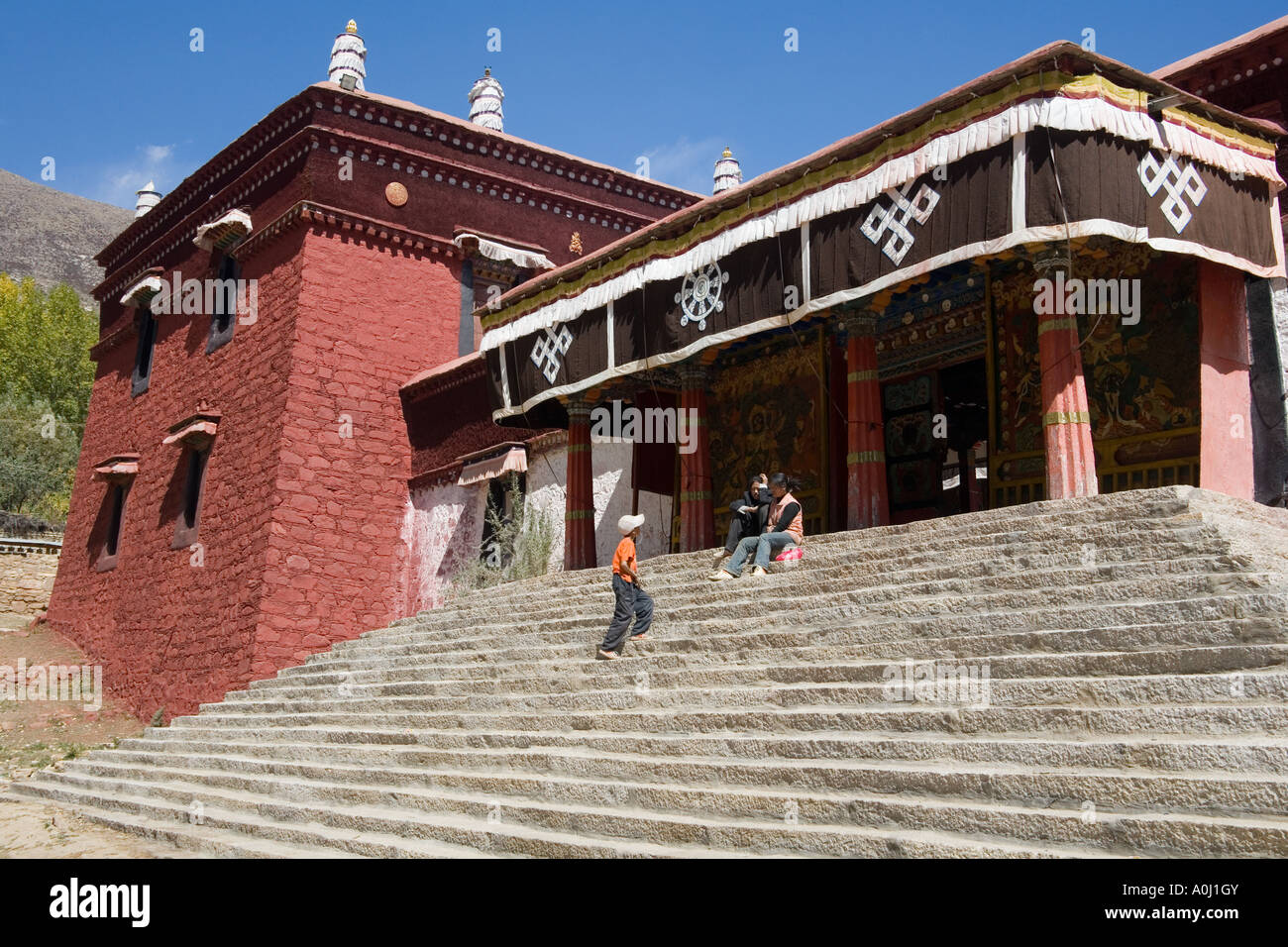 Nechung Monastery near Lhasa in the Tibet Autonomous region of China ...