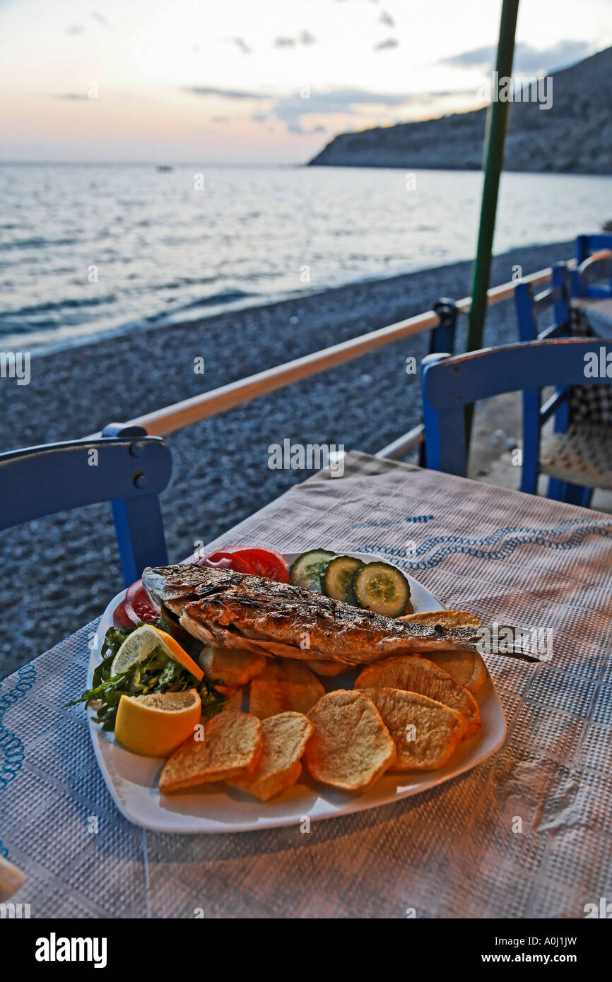 Fish, Mirtos, Southern Crete, Greece Stock Photo - Alamy