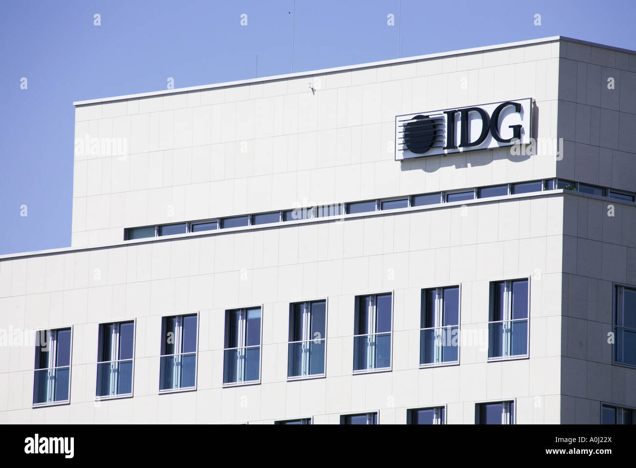 IDG office building emblem Stock Photo - Alamy