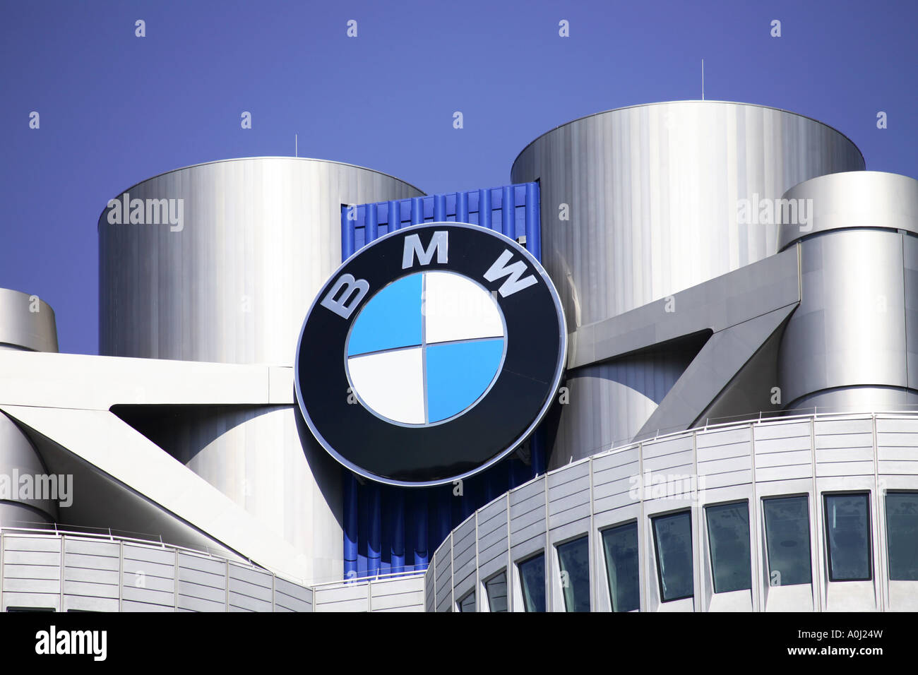 BMW headquarters, BMW Tower four-cylinder, Munich, Germany Stock Photo ...