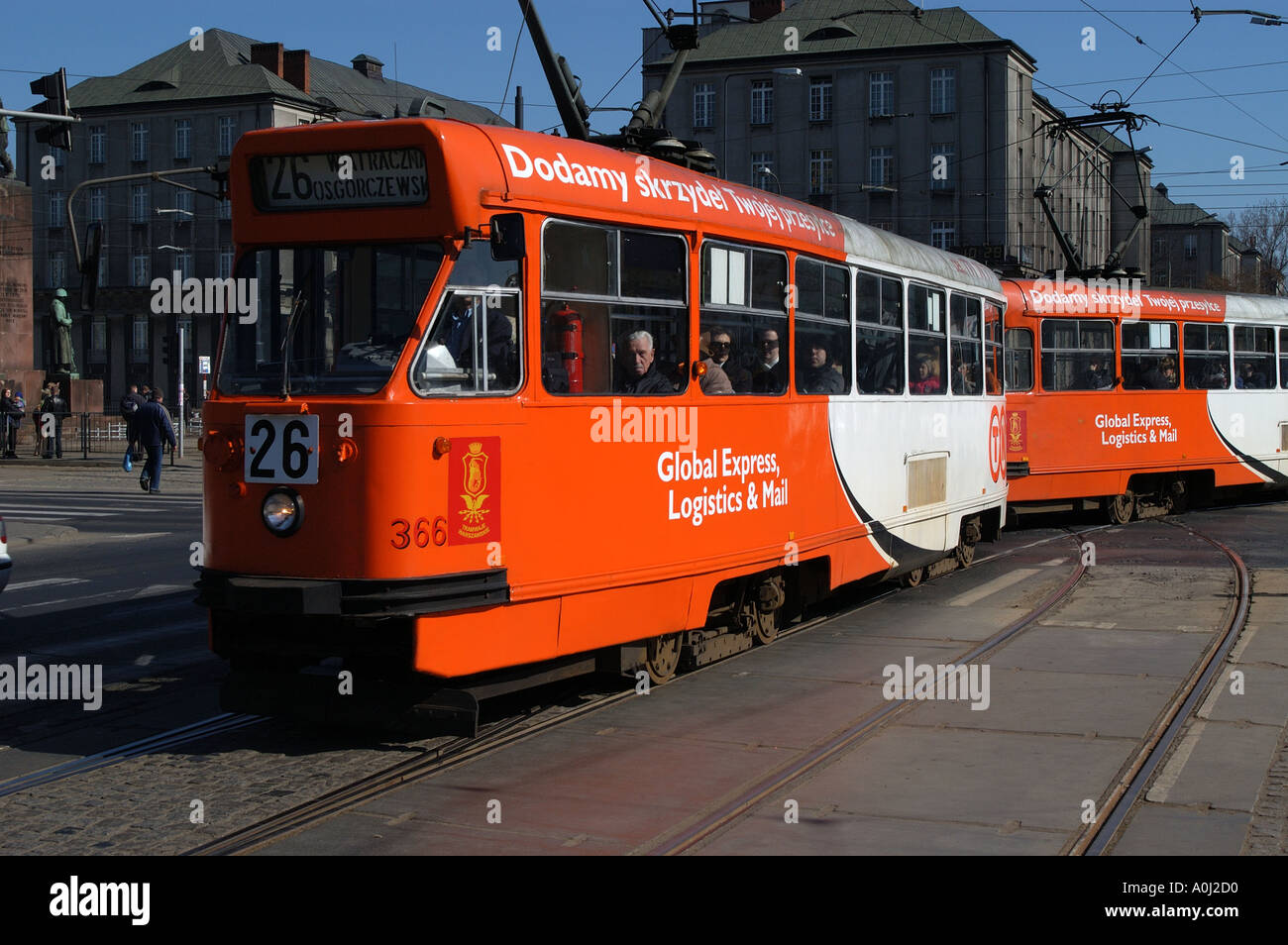 Tram in Praga Warsaw Poland Stock Photo - Alamy