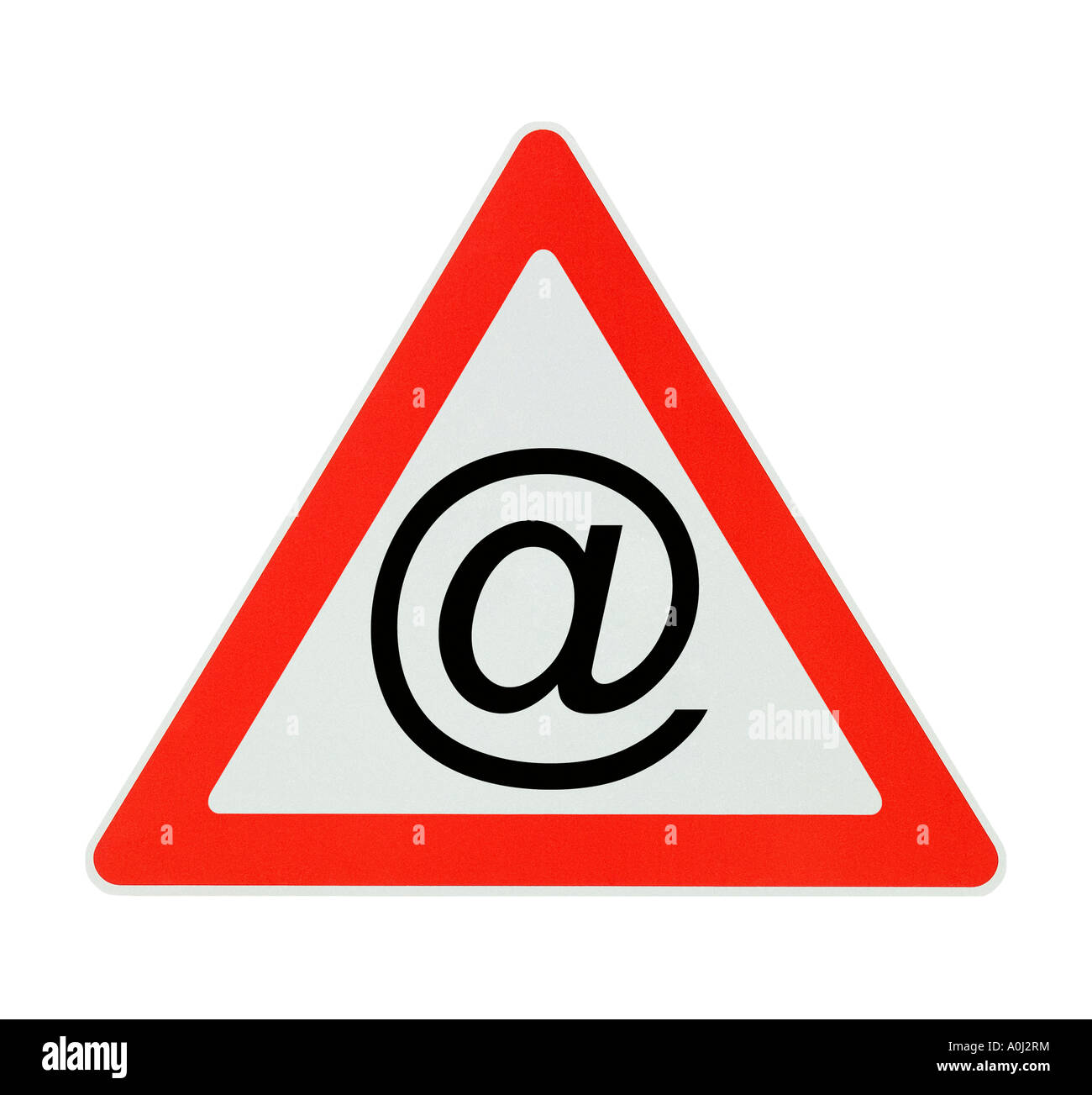 Attention! caution in the internet - white background Stock Photo - Alamy