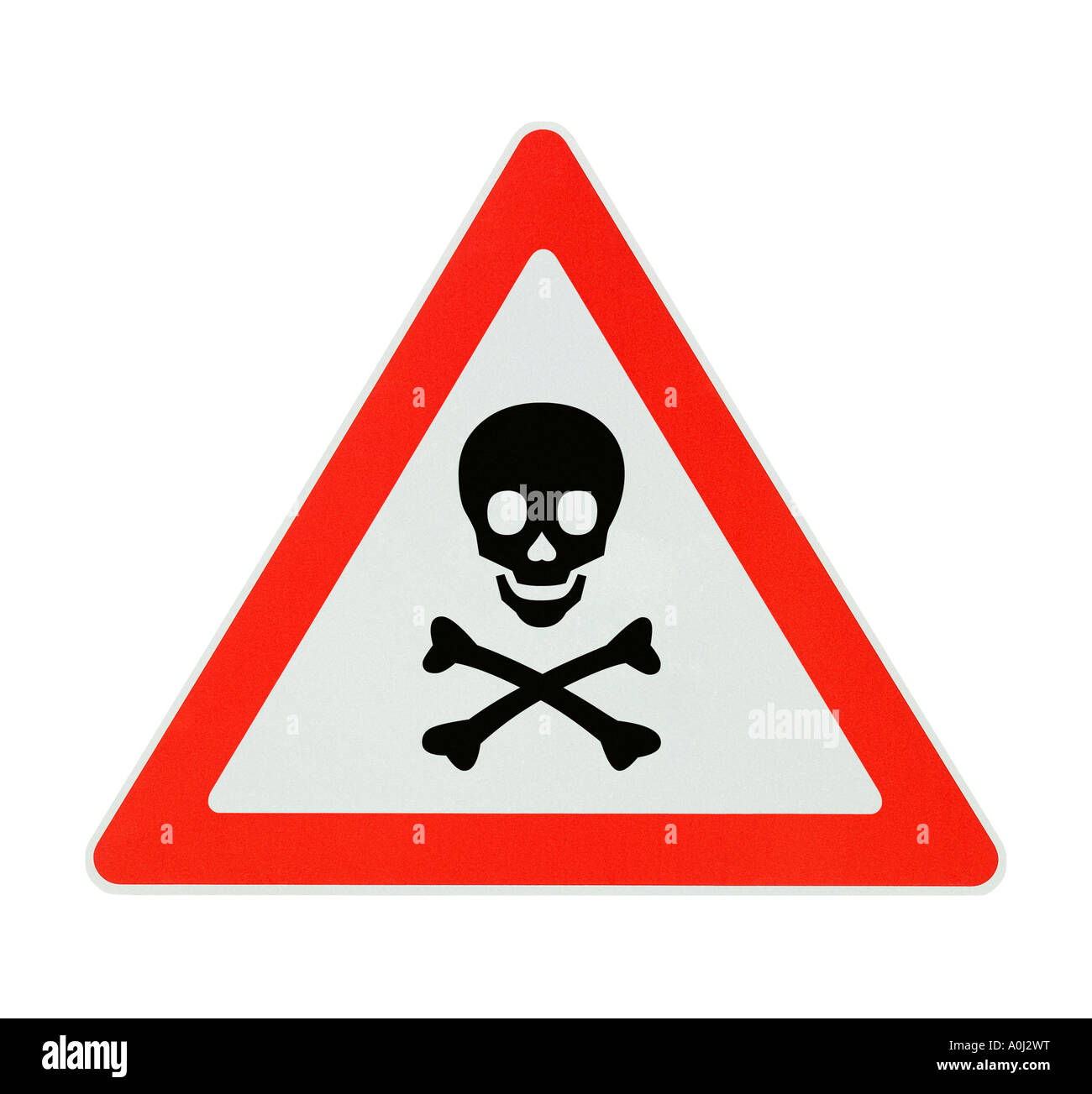 Attention! danger of life - white background Stock Photo - Alamy