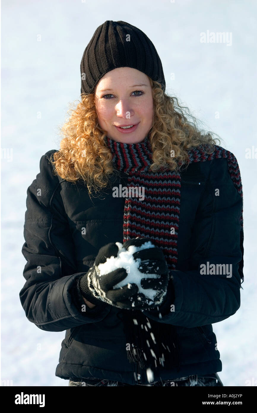Forming a snowball hi-res stock photography and images - Alamy