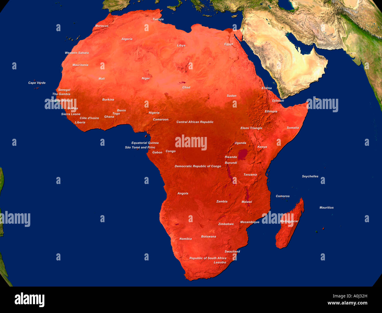 Africa satellite not dish not dishes hi-res stock photography and ...